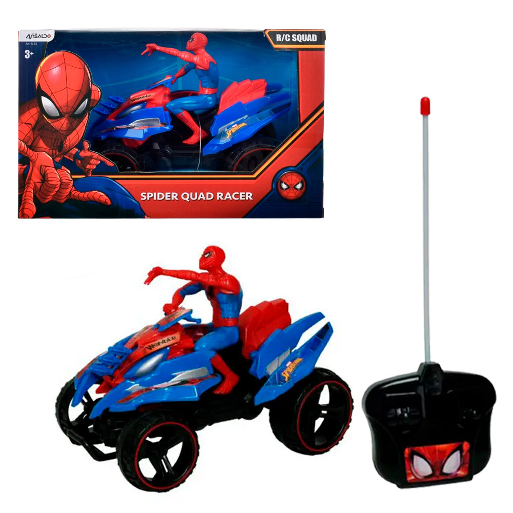 VEHICULO CONTROL REMOTO SPIDERMAN SPIDER QUAD RACER – IRION Juguetería