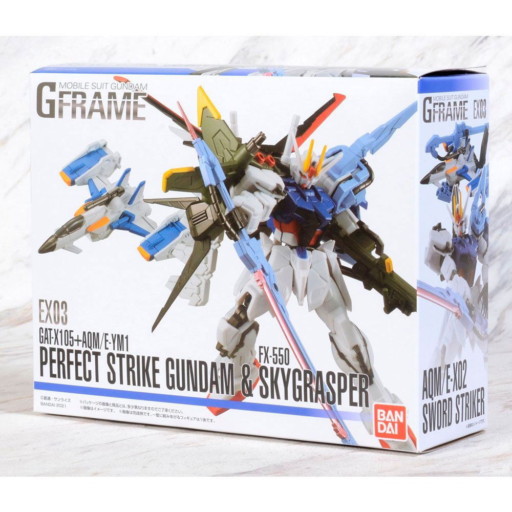 BANDAI GFRAME EX03 PERFECT STRIKE GUNDAM AND SKYGRASPER – IRION Juguetería