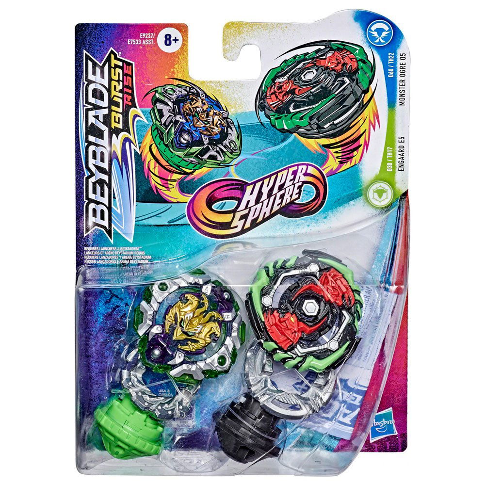 BEYBLADE BURST RISE HYPER SPHERE ENGAARD E5 AND MONSTER OGRE O5 – IRION ...