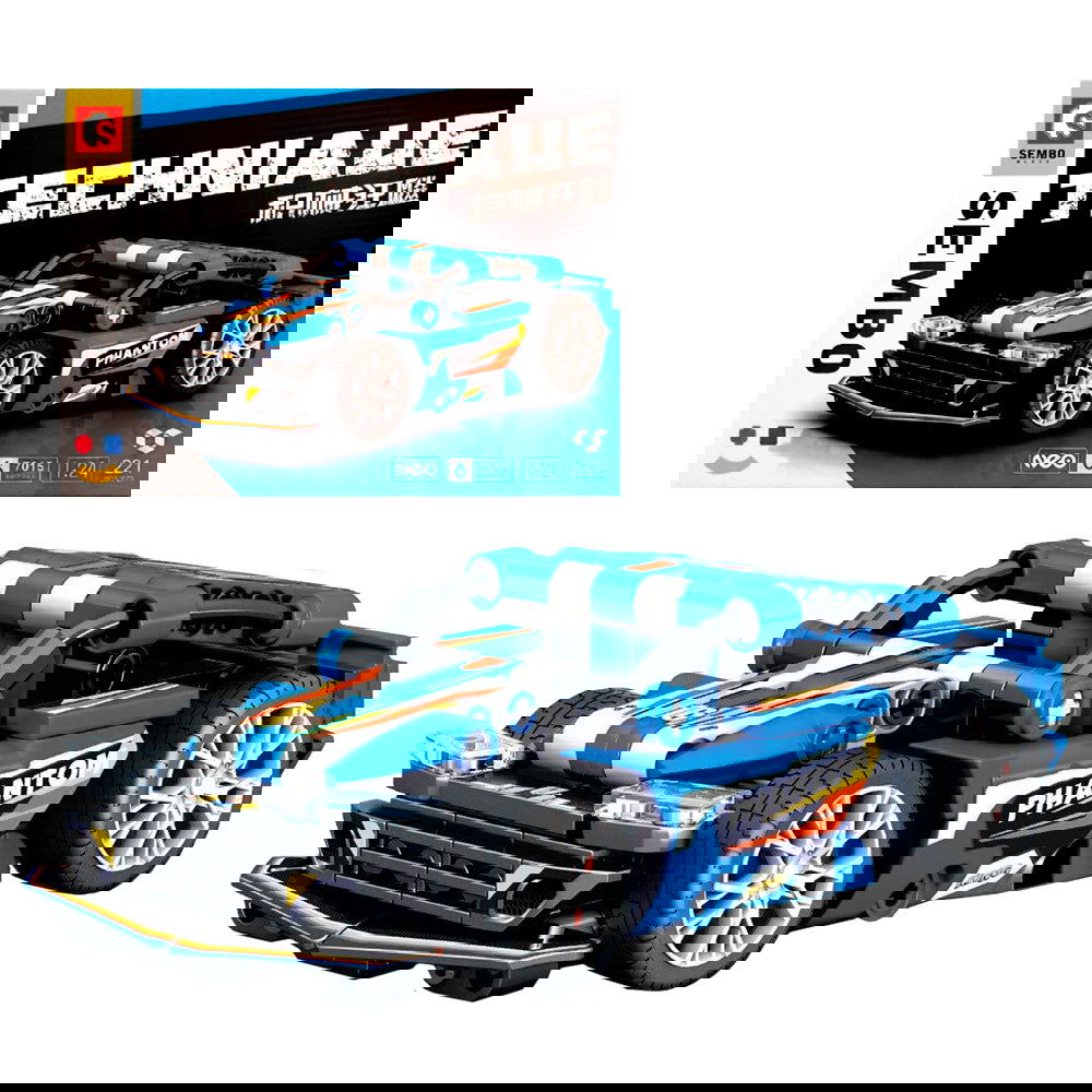 BLOQUES ARMABLES AUTO DE CARRERA PHANTOM 1:24 | SEMBO – IRION Juguetería