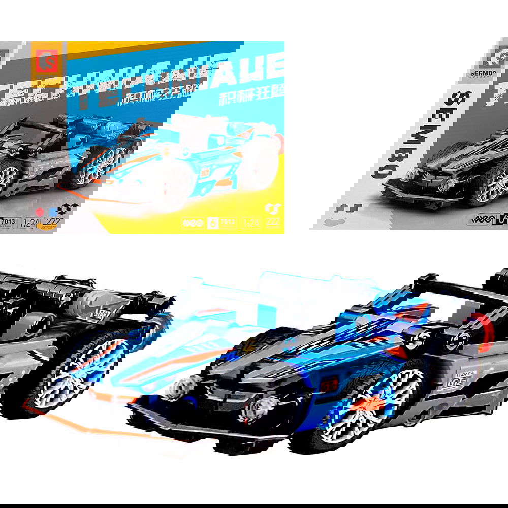 BLOQUES ARMABLES AUTO DE CARRERA STAR GT2 1:24 | SEMBO – IRION Juguetería