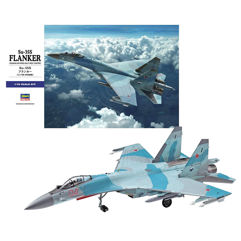 HASEGAWA 1/72 SU-35S FLANKER – IRION Juguetería