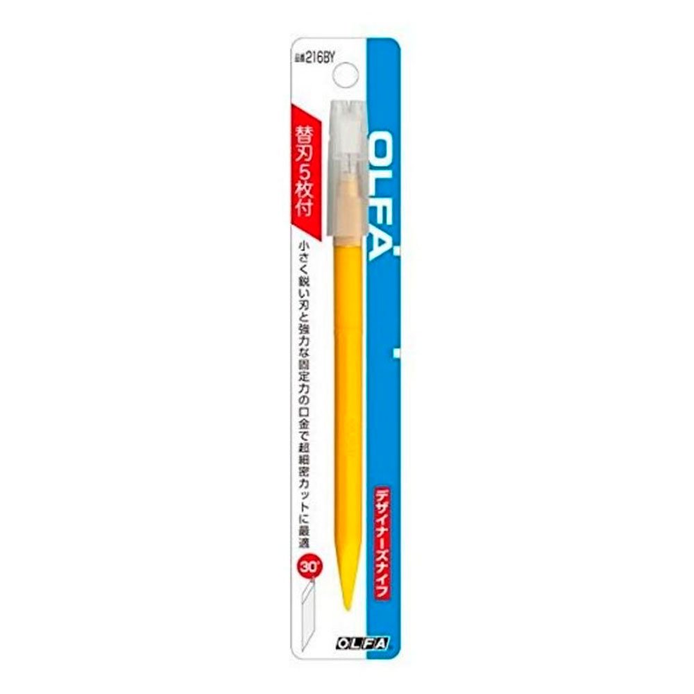 OLFA DESIGNER KNIFE YELLOW TIPO LÁPIZ 30° – IRION Juguetería