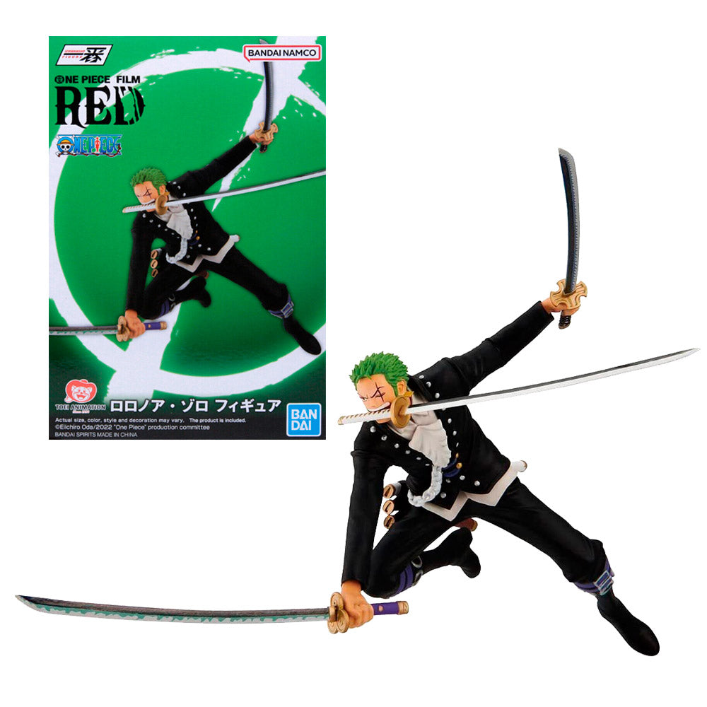 FIGURA ZORO RORONOA ICHIBANSHO ONE PIECE RED | BANPRESTO – IRION Juguetería